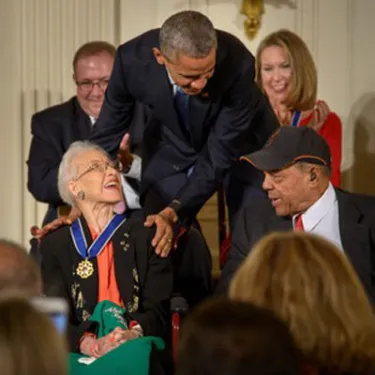 Presbyterian mathematician, Medal of Freedom winner Katherine Johnson ...