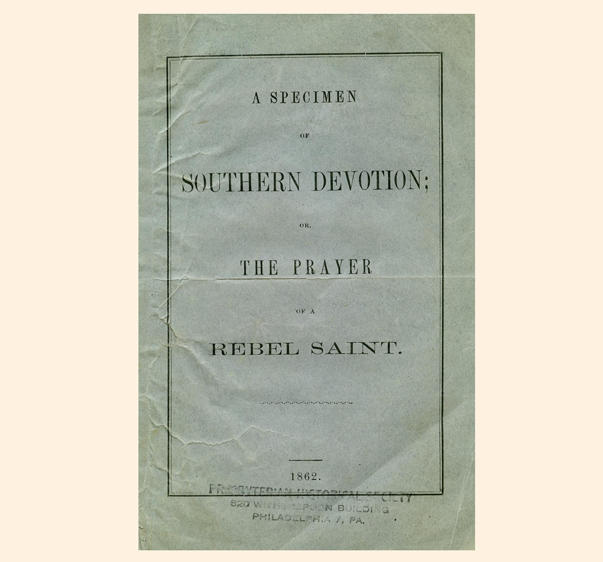 Presbyterians and the Civil War: Witnesses to a Great Moral Earthquake ...