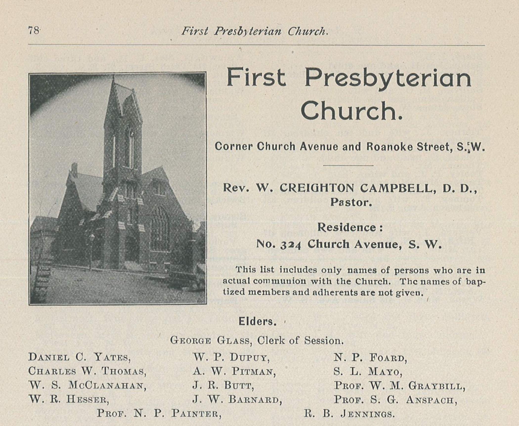 First Presbyterian Church Roanoke, and the Lynch Mob | Presbyterian ...