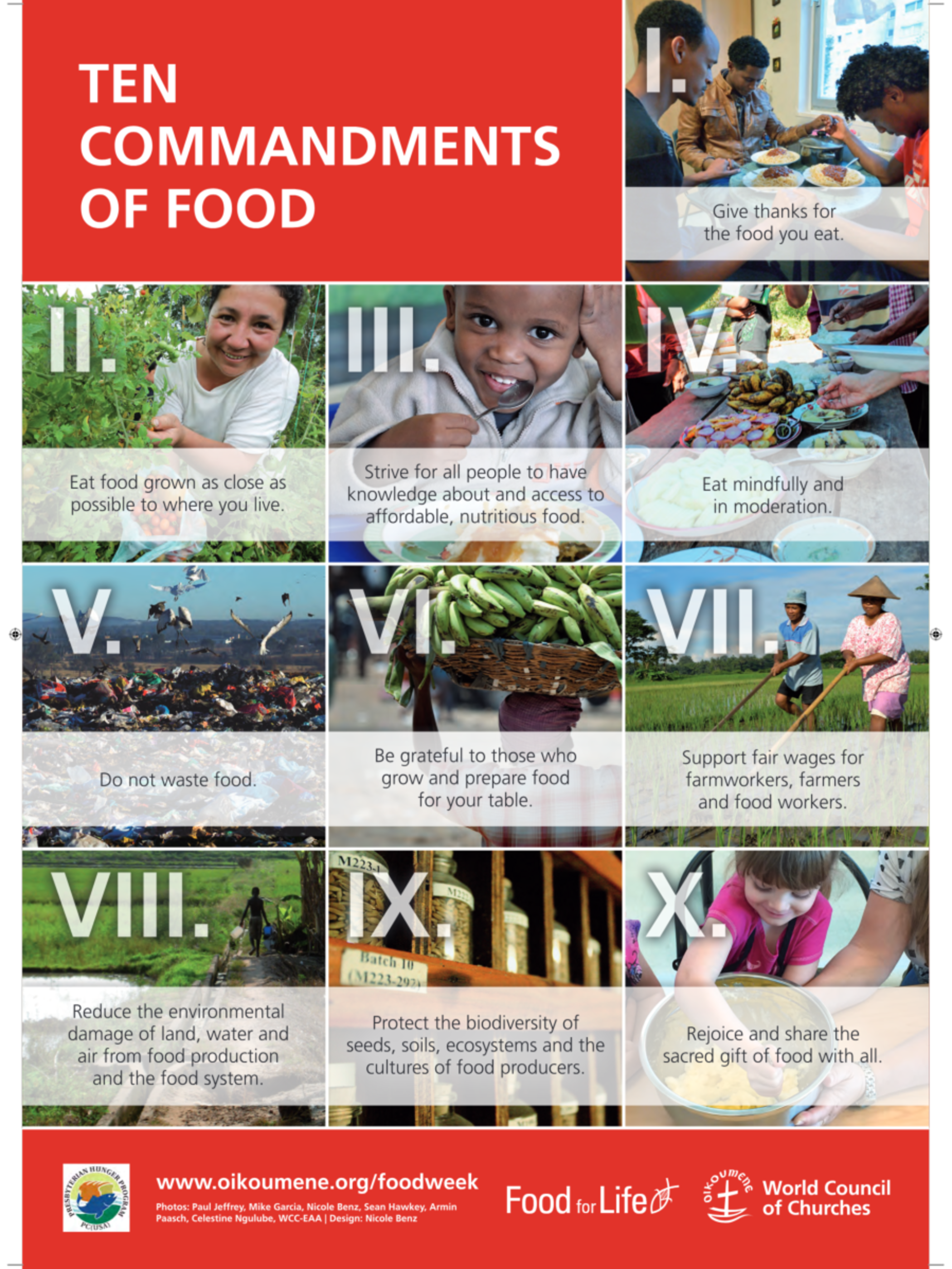 Ten Commandments of Food | Presbyterian Church (U.S.A.)
