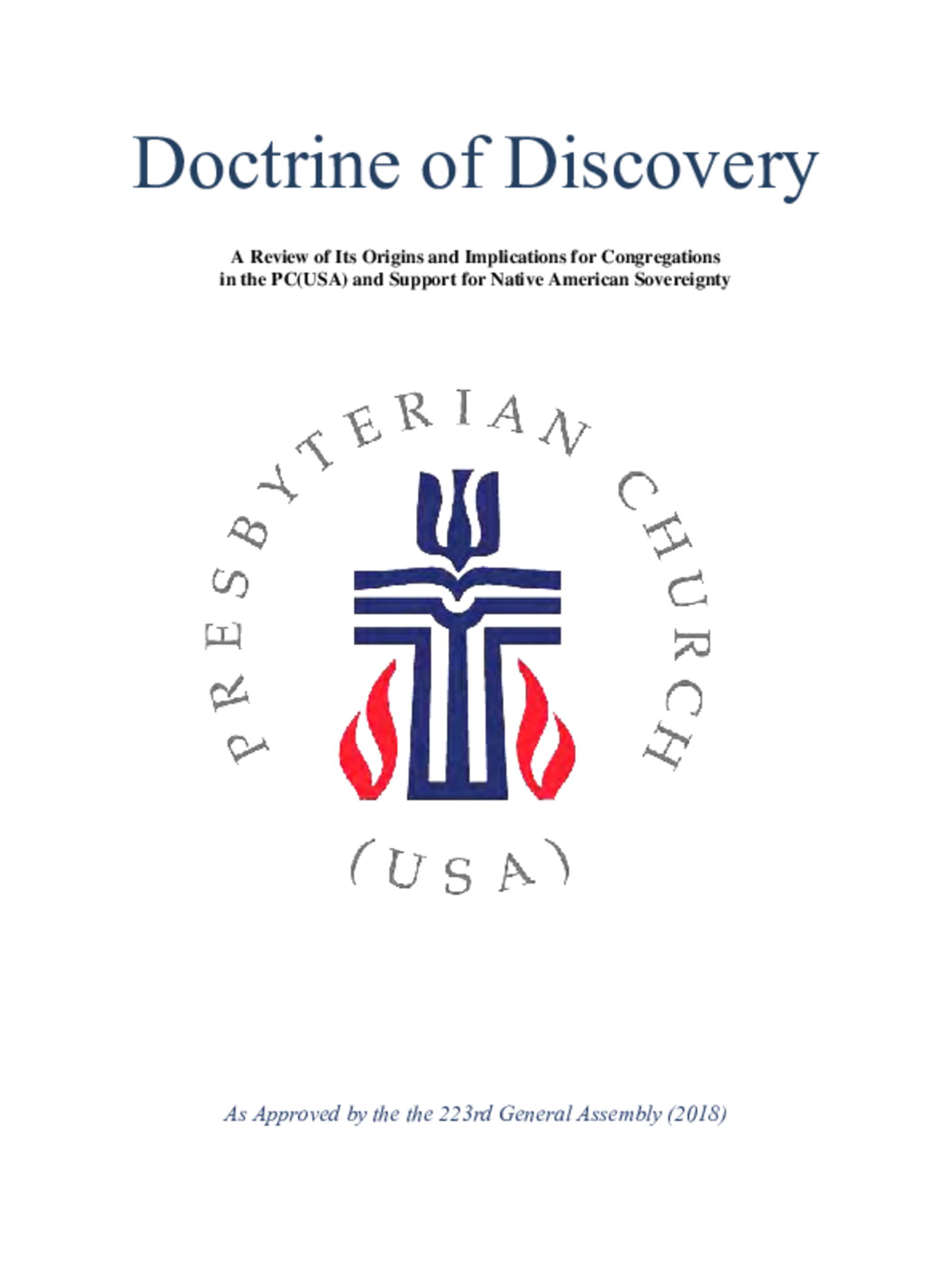 Doctrine of Discovery: A Review of Its Origins and Implications for ...